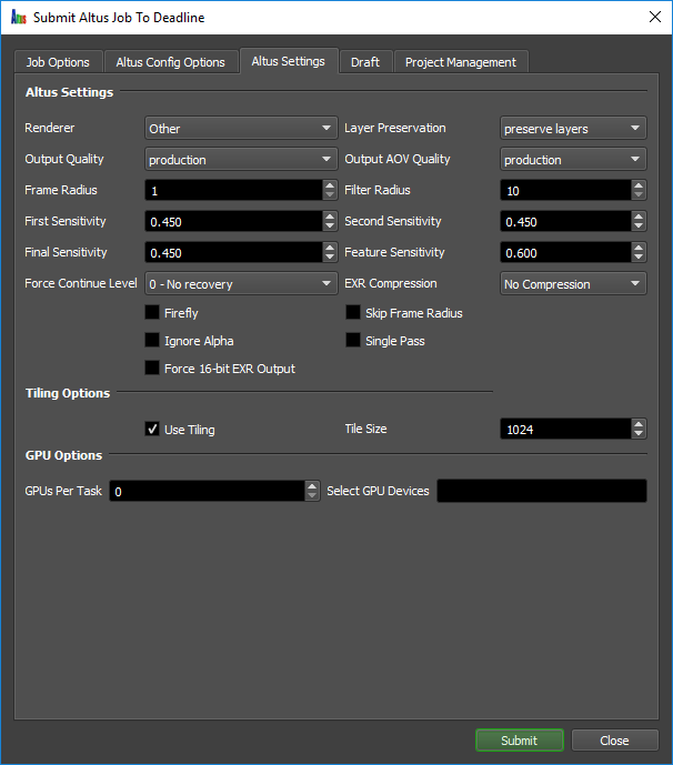 Altus — Deadline 10.2.1.1 documentation